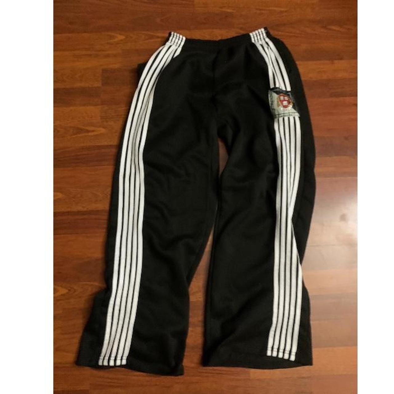 allure county baggy stripped sweats - Depop