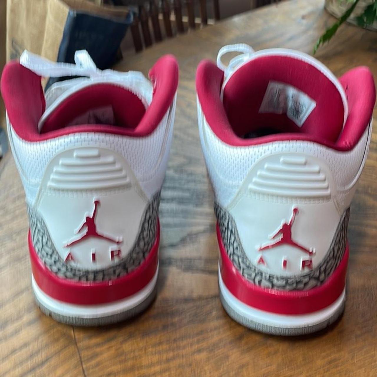 jordan 3 cardinal red - Depop