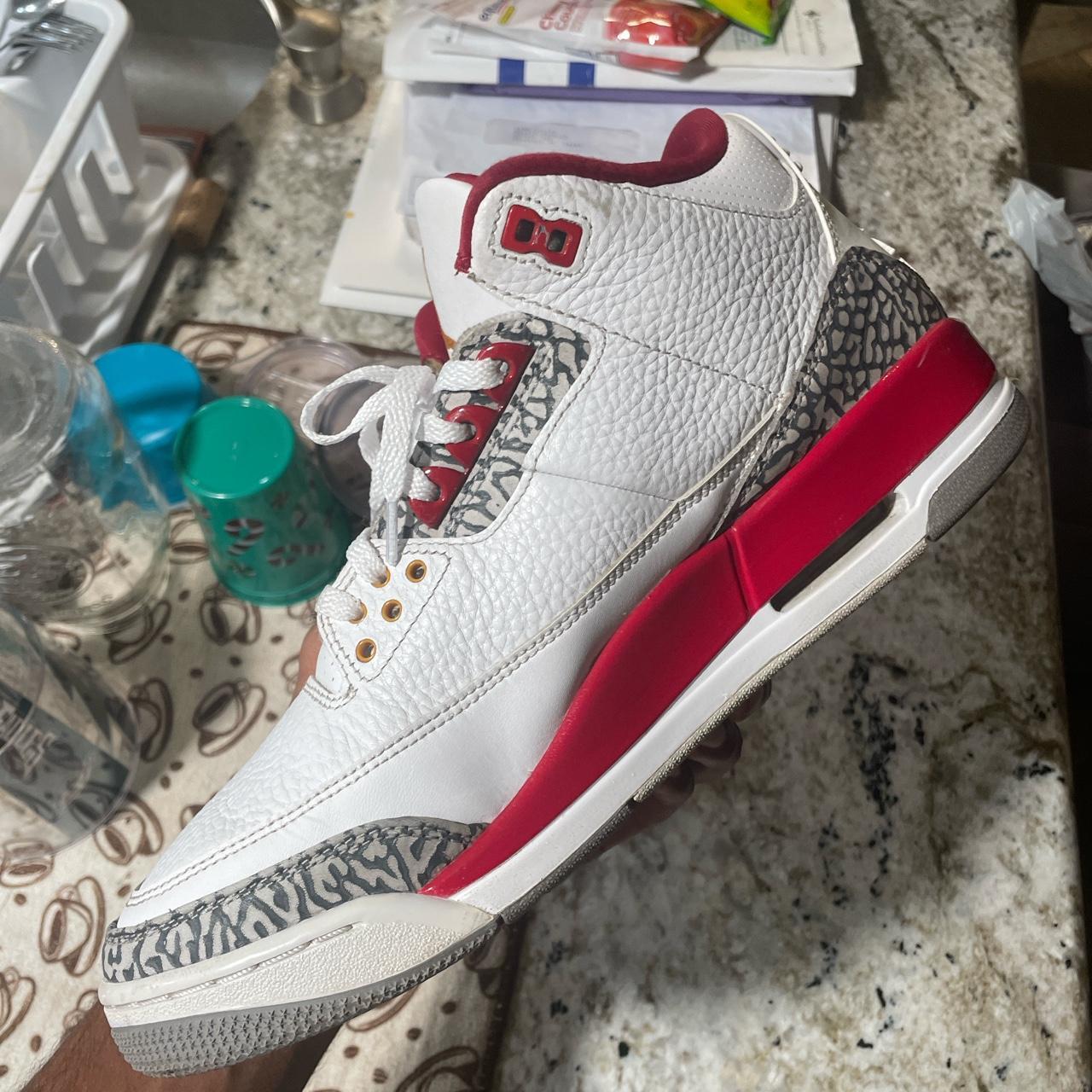 jordan 3 cardinal red - Depop