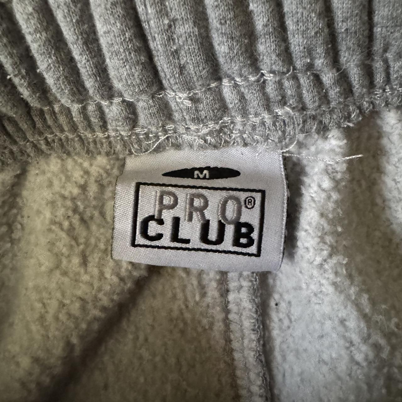 Grey Baggy Pro Club sweats small dark spot on left... | Depop