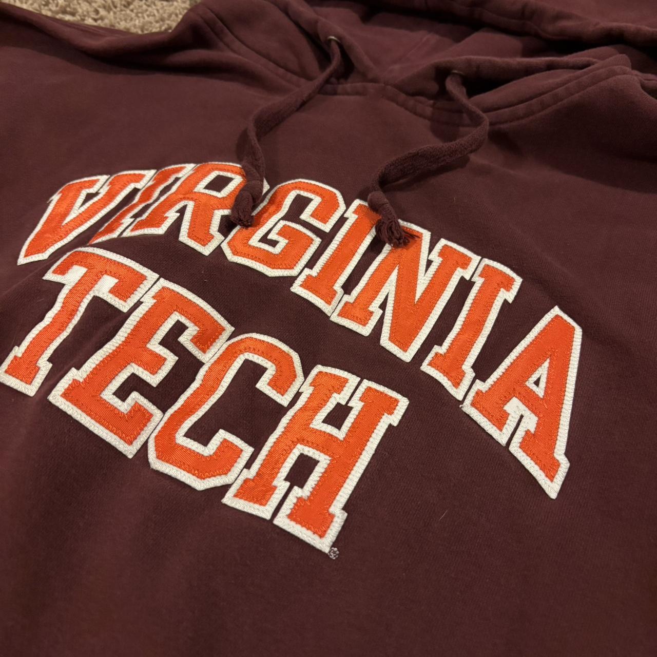 vintage virginia tech hoodie super comfy fit with no... | Depop