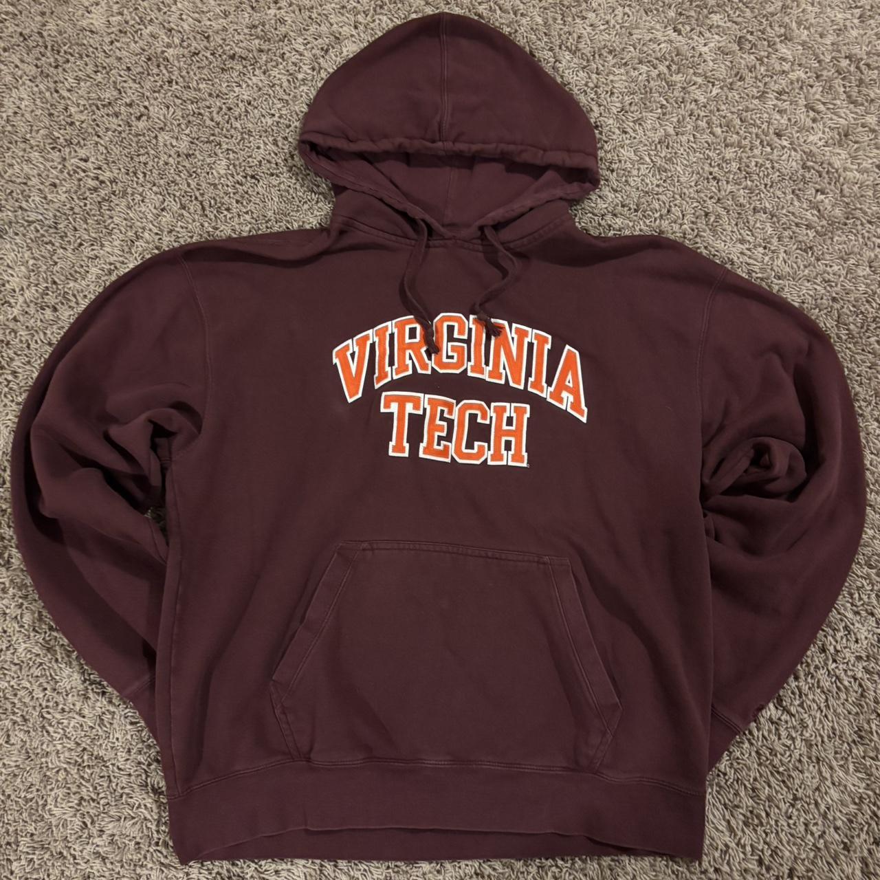 vintage virginia tech hoodie super comfy fit with no... | Depop
