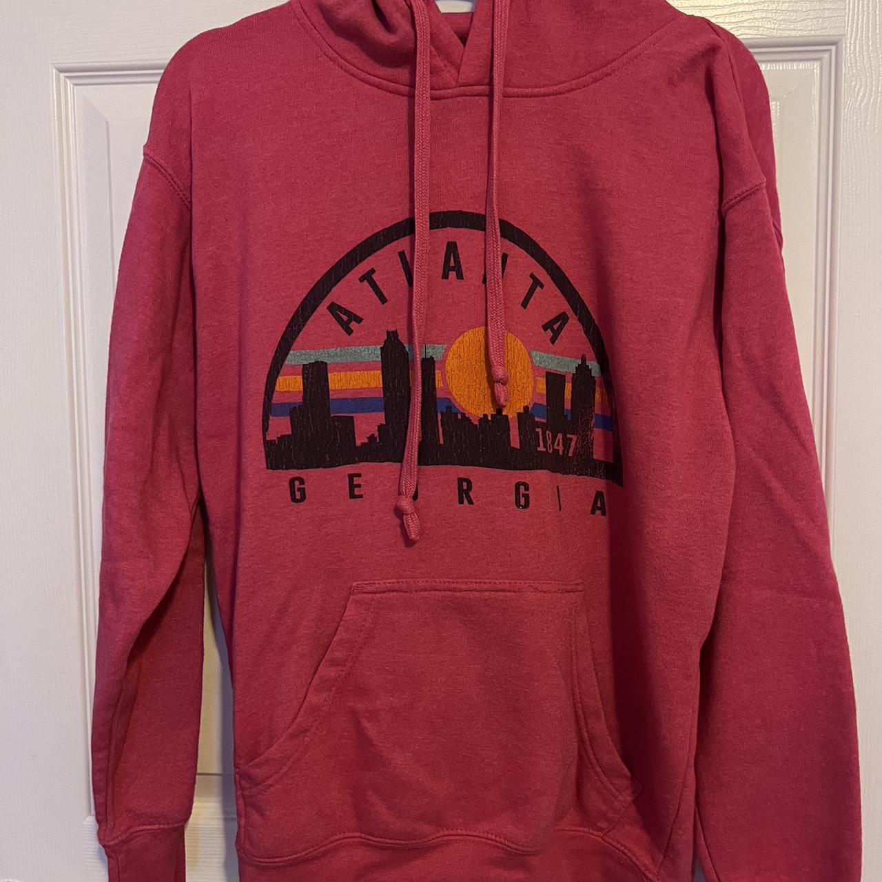 hot pink Atlanta Georgia hoodie #hotpinkhoodie... - Depop