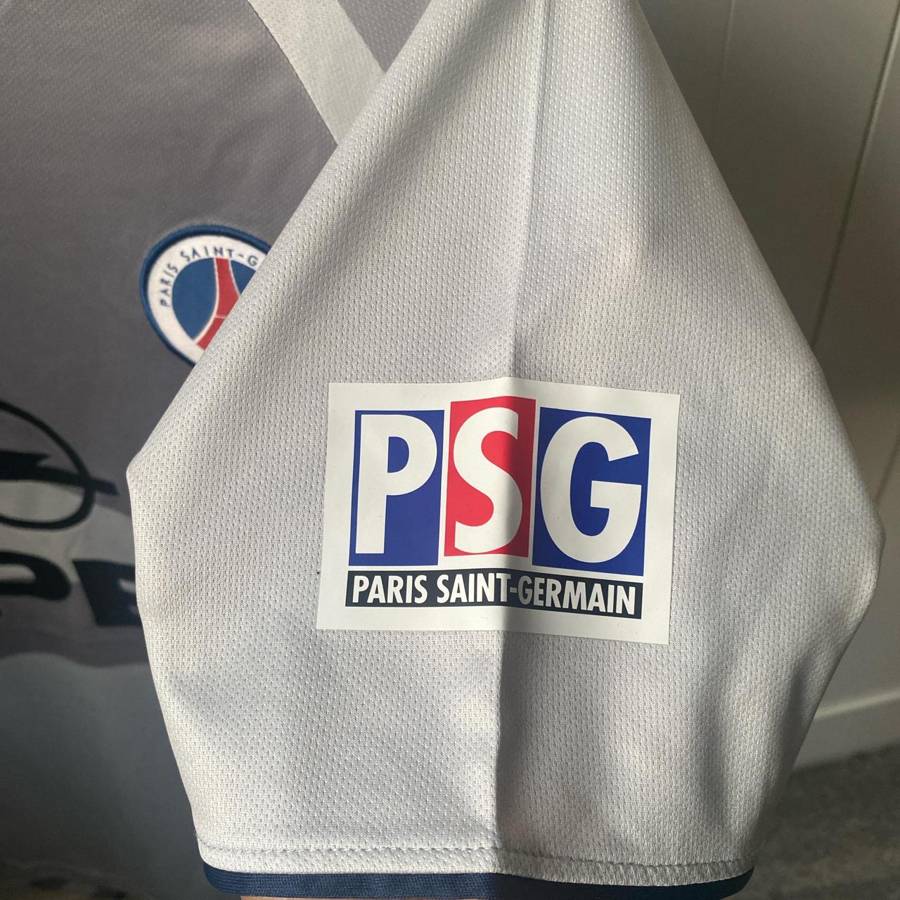 GREY PSG 2001/02 AWAY KIT RONALDINHO - 21 Worn... - Depop