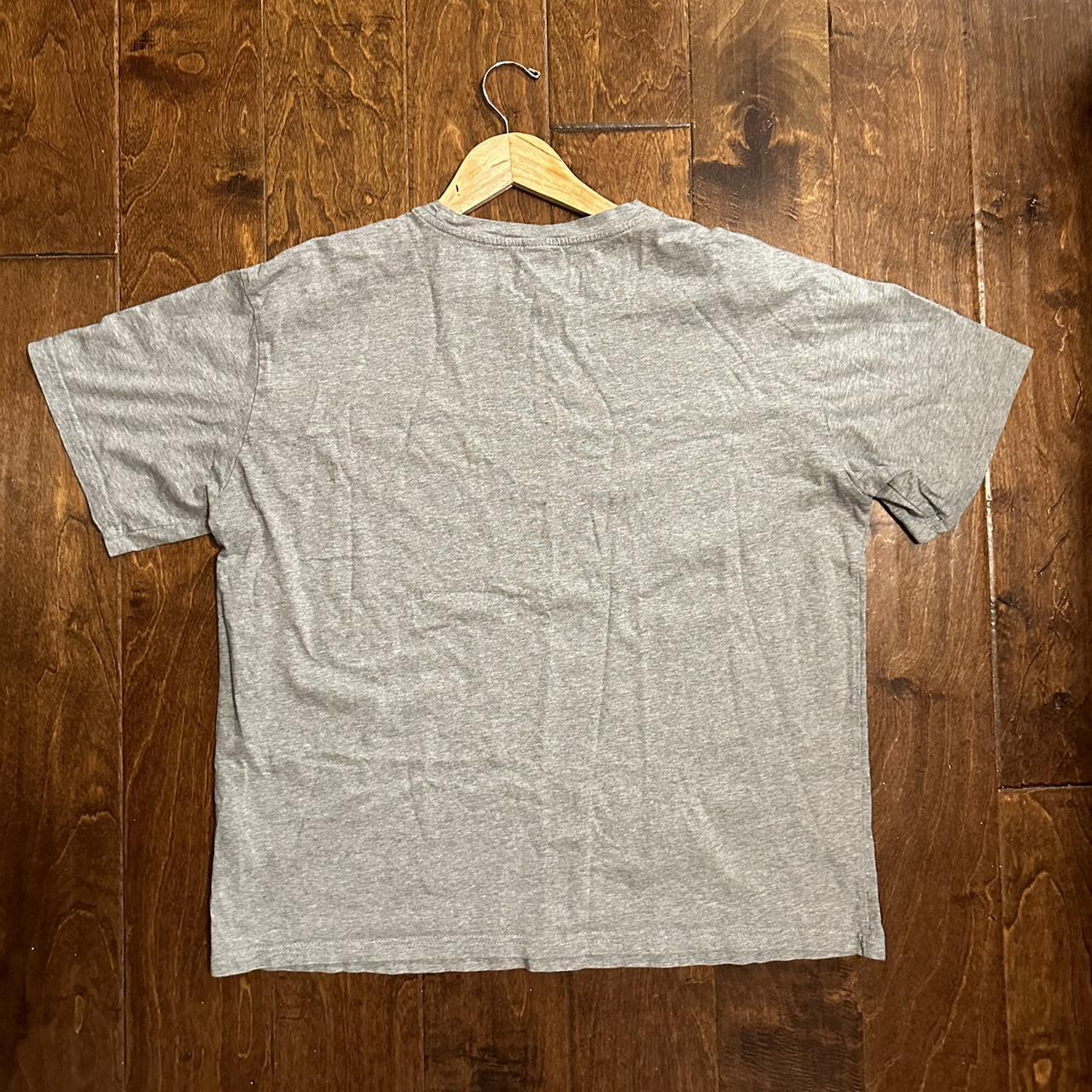 Large Grey Graphic Tee - Depop
