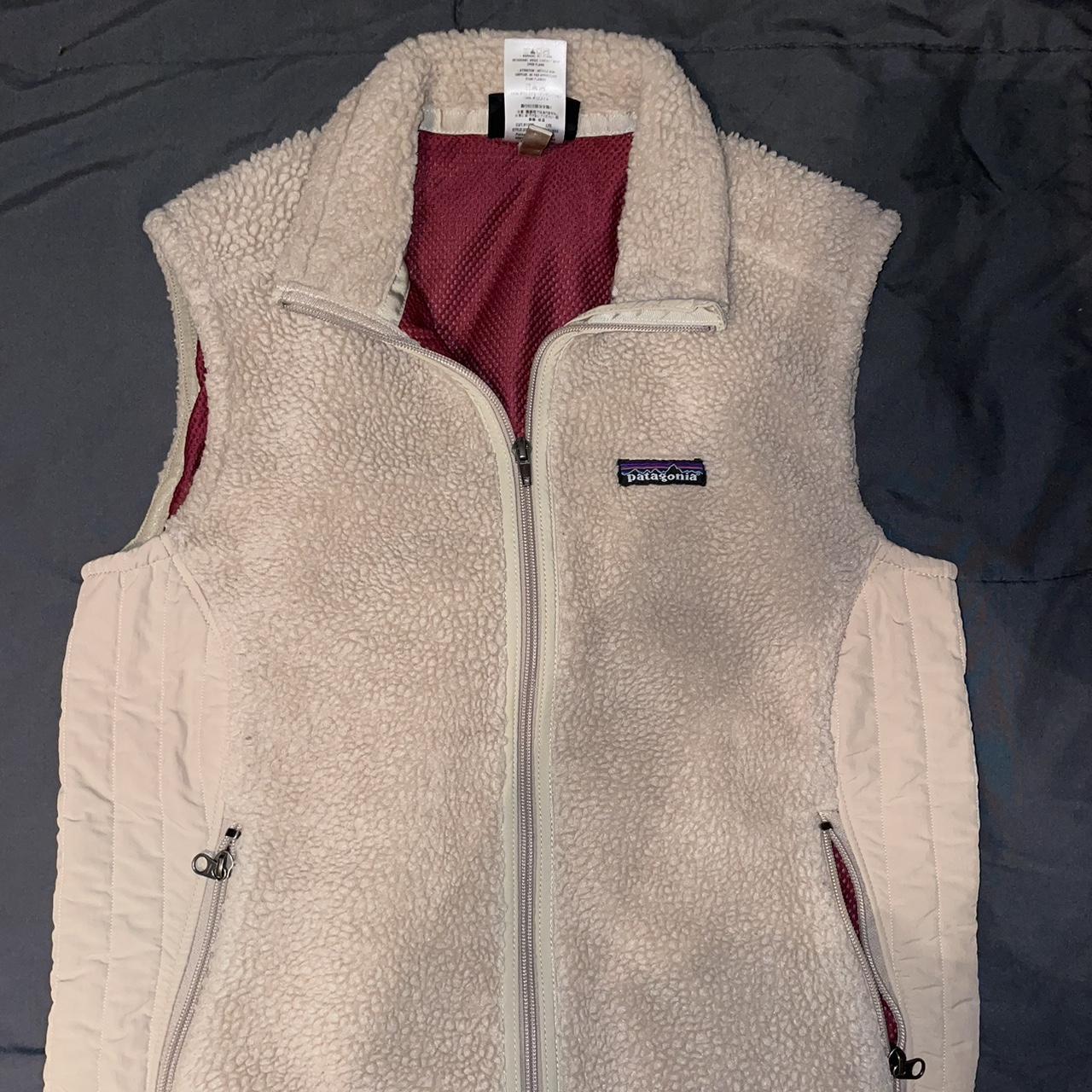 Fuzzy Patagonia zip up vest(lined, Early 200's,... - Depop