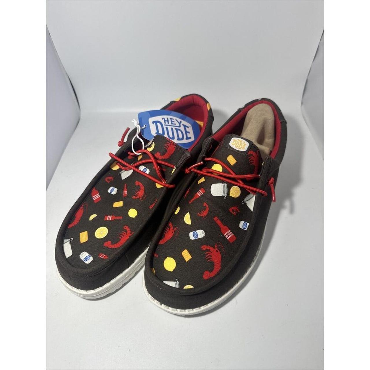 HEY DUDE WALLY CRAWFISH SHOES NIB MENS SIZE 9... | Depop