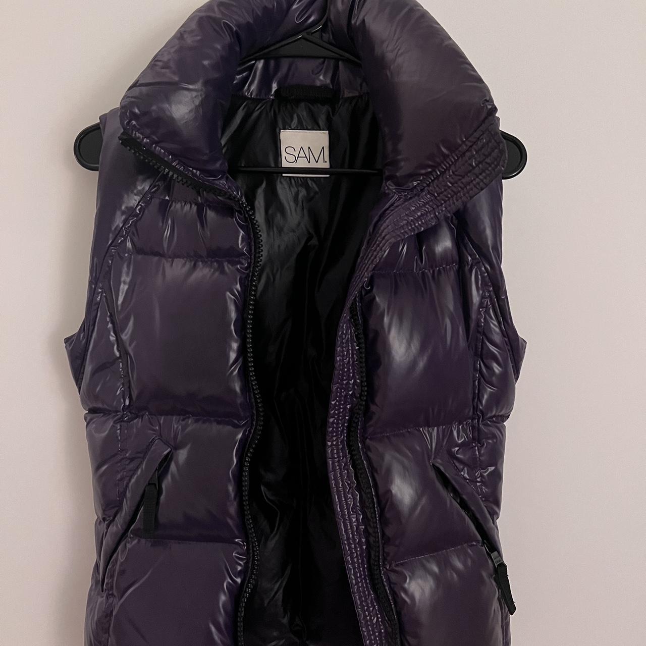 SAM. Purple puffer vest kids size 14 with pockets... - Depop