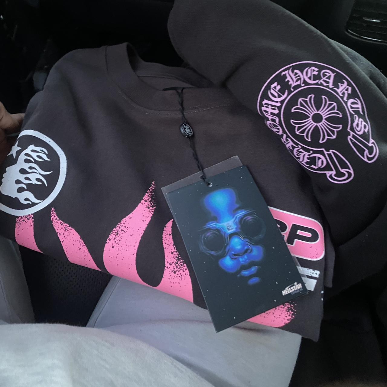 pink hellstar shirt size medium | Depop