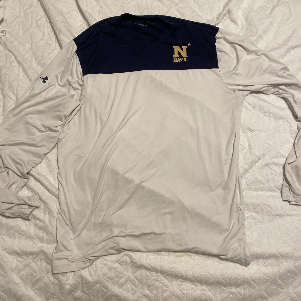 Under armour navy compression shirt Size L Never worn - Depop