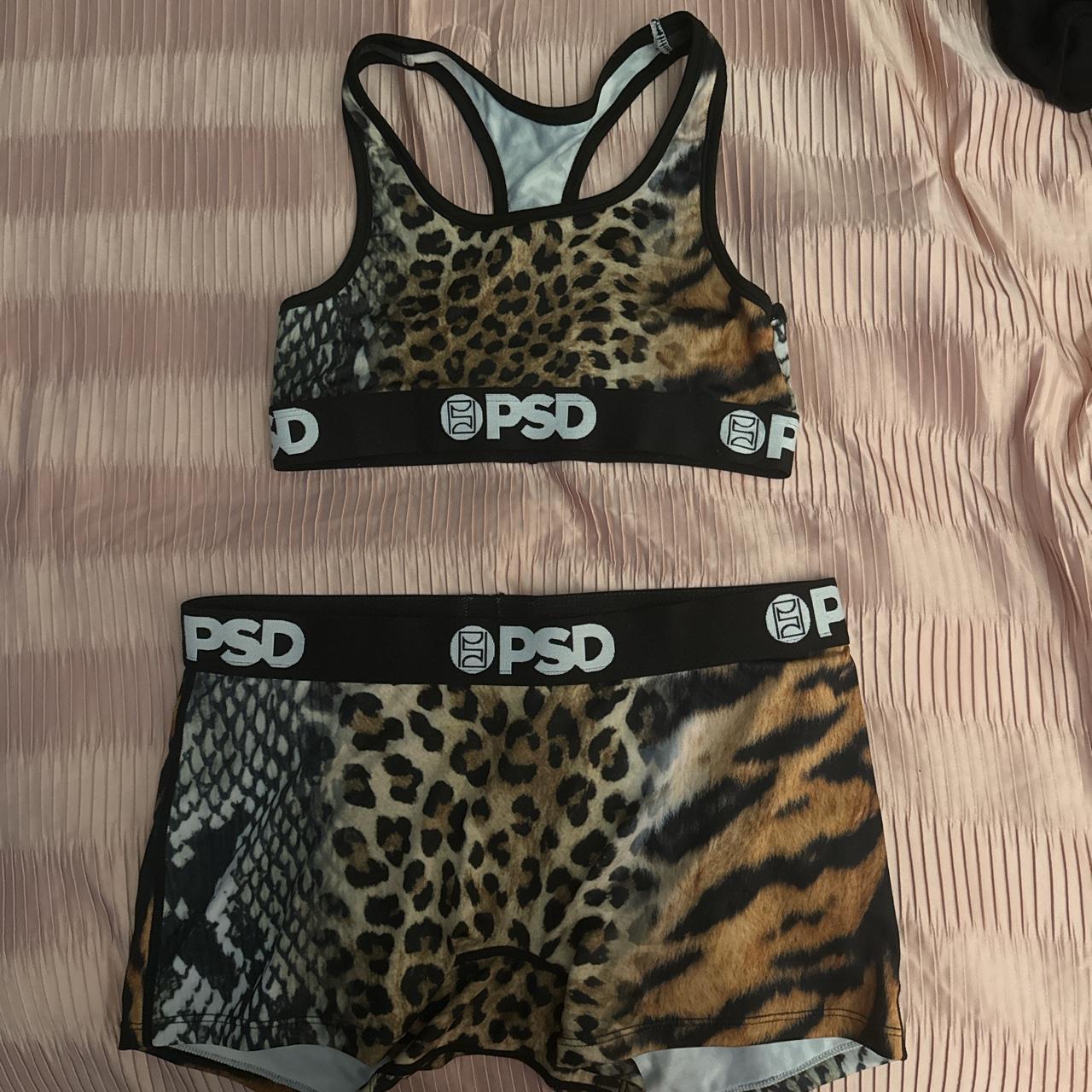 PSD animal Print set, Top is a size small & bottoms... - Depop