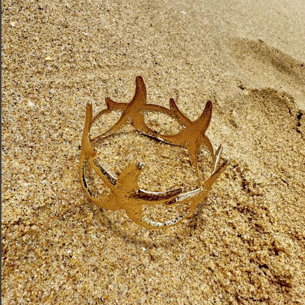 Golden glamorous Starfish all round arm cuff -brand... - Depop