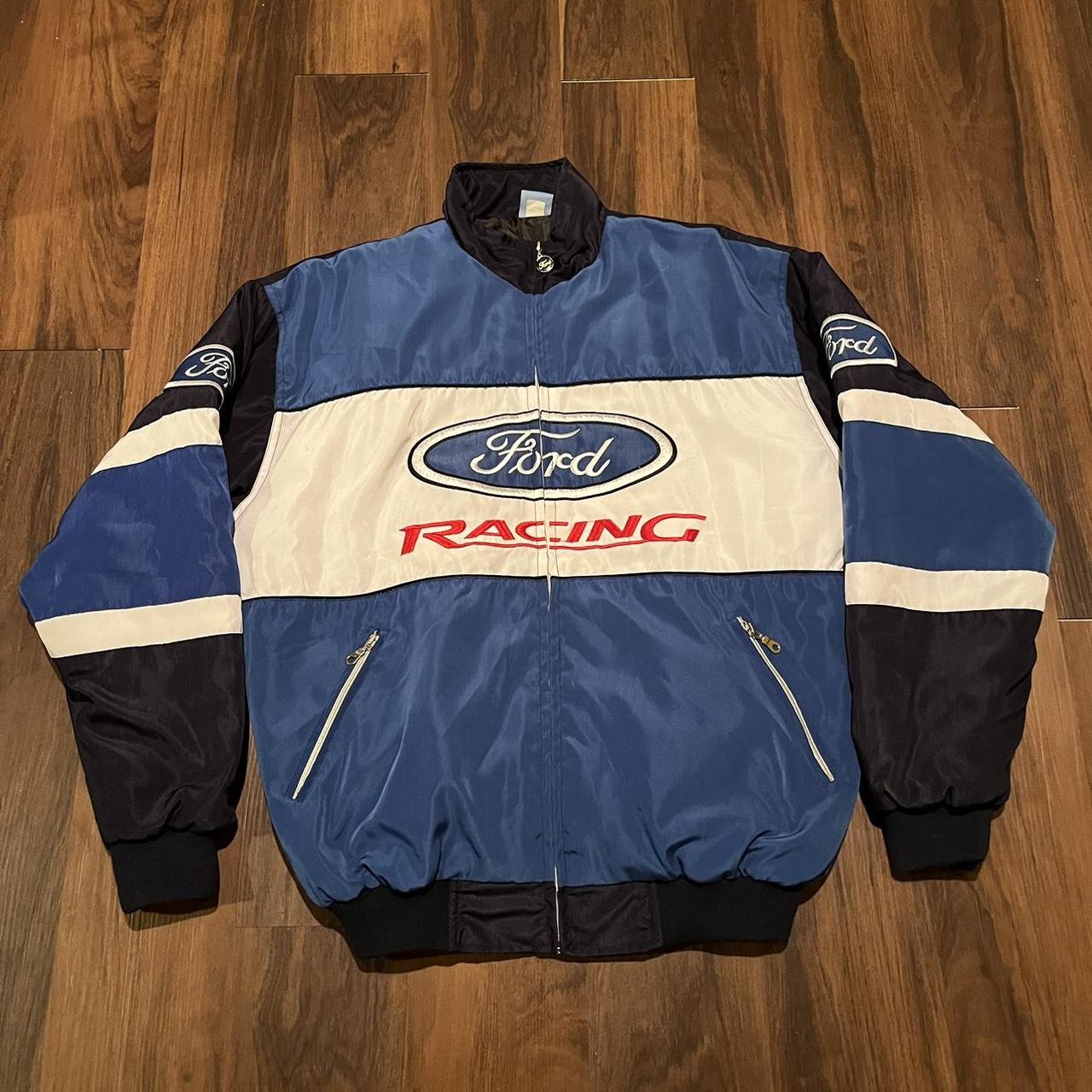 Vintage f1 racing jacket Ford racing Size XL Good... - Depop