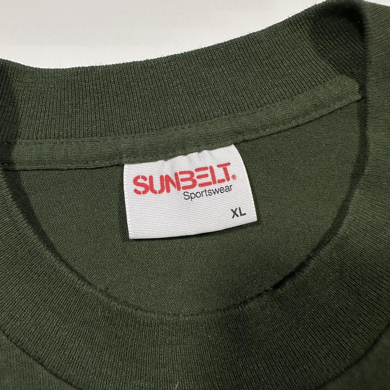 Vintage 90s forest green sunbelt made in USA single... | Depop