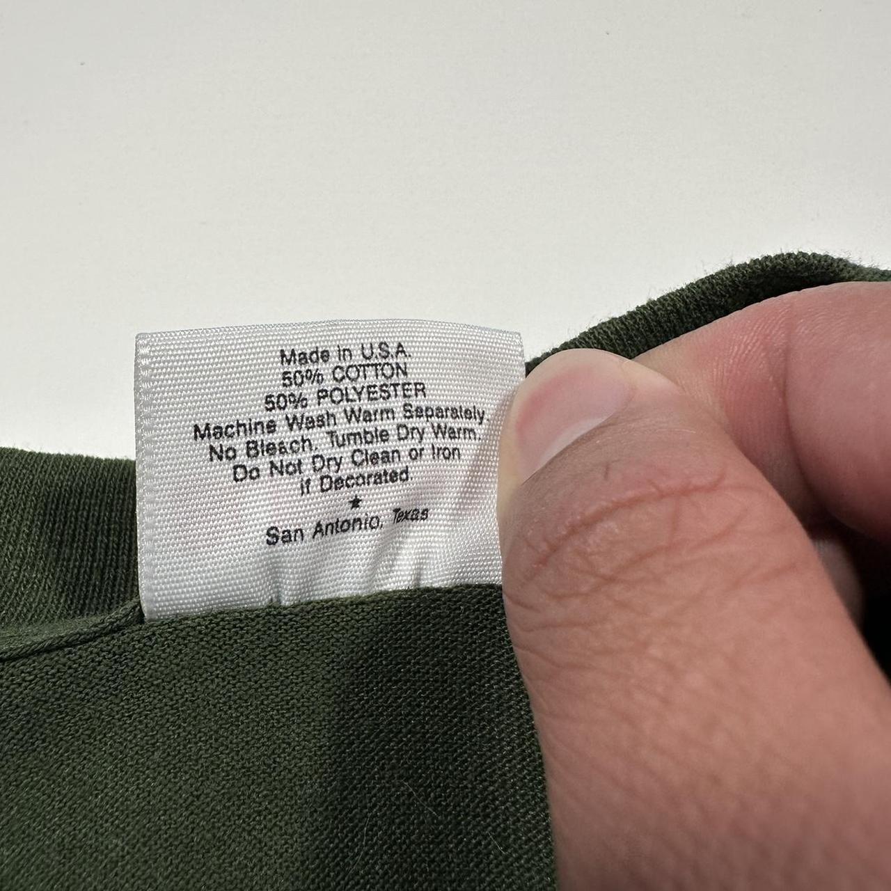 Vintage 90s forest green sunbelt made in USA single... | Depop