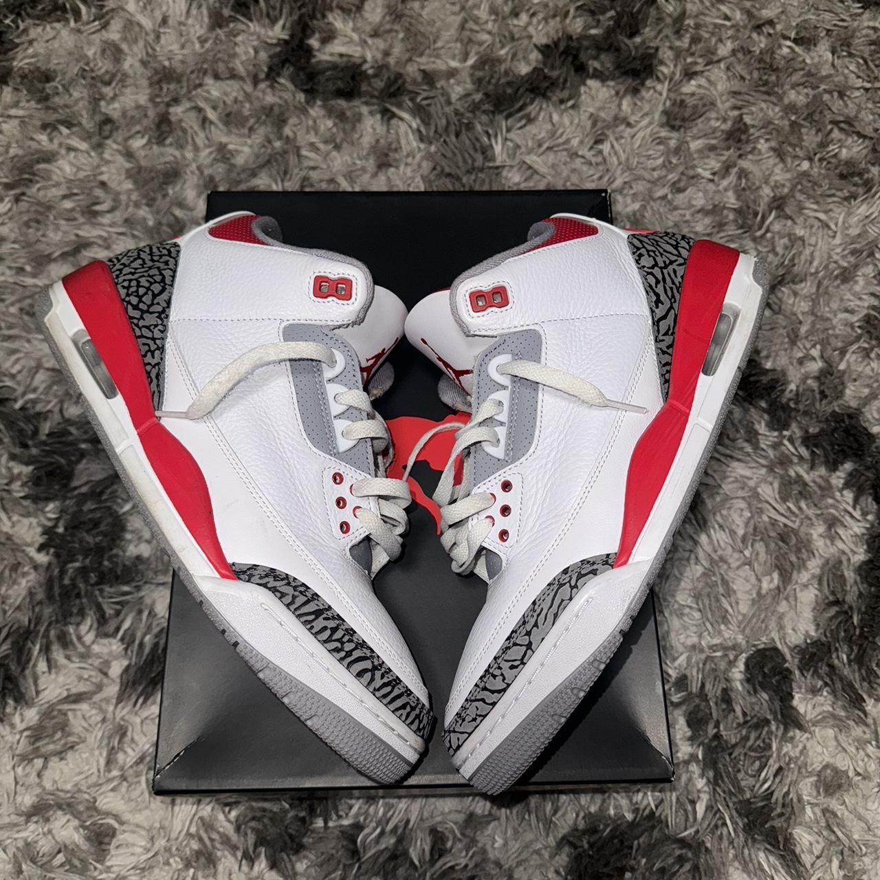 Retro 3 “Fire red” - Depop