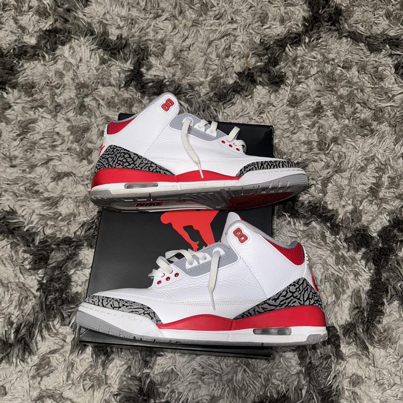 Retro 3 “Fire red” - Depop