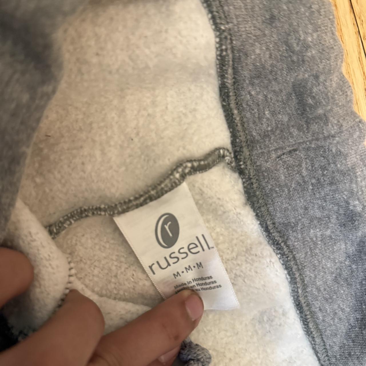 Grey baggy russel sweatpants size M inseam 31... | Depop