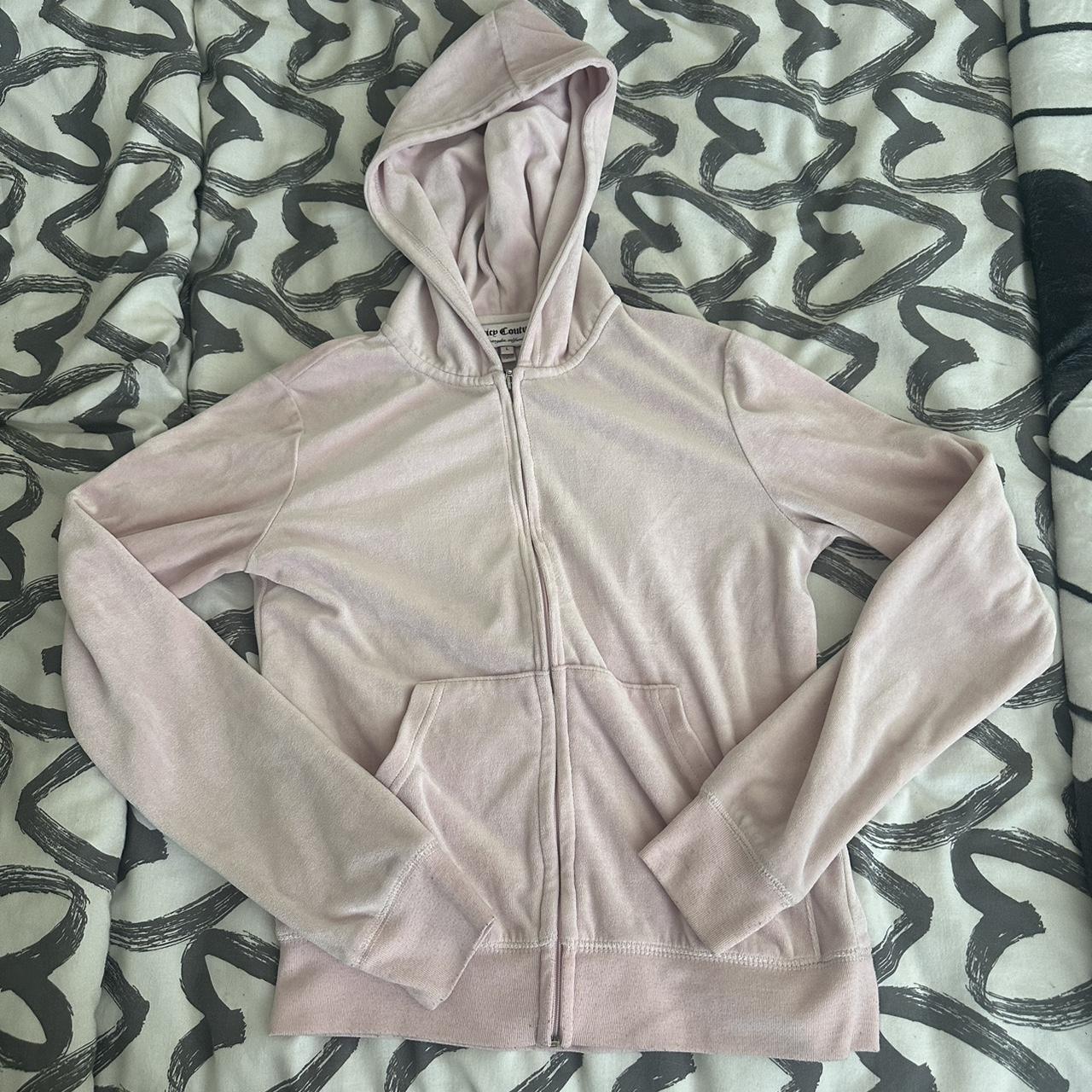 coquette pink juicy couture velvet jacket 🎀 size... - Depop