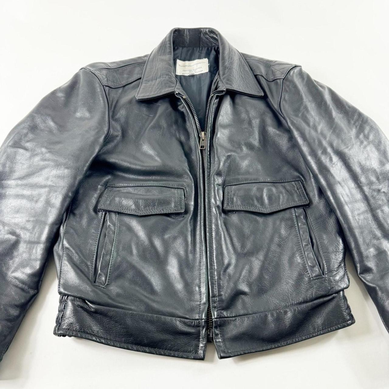 Genuine Police Bomber Leather Jacket Taylors... | Depop