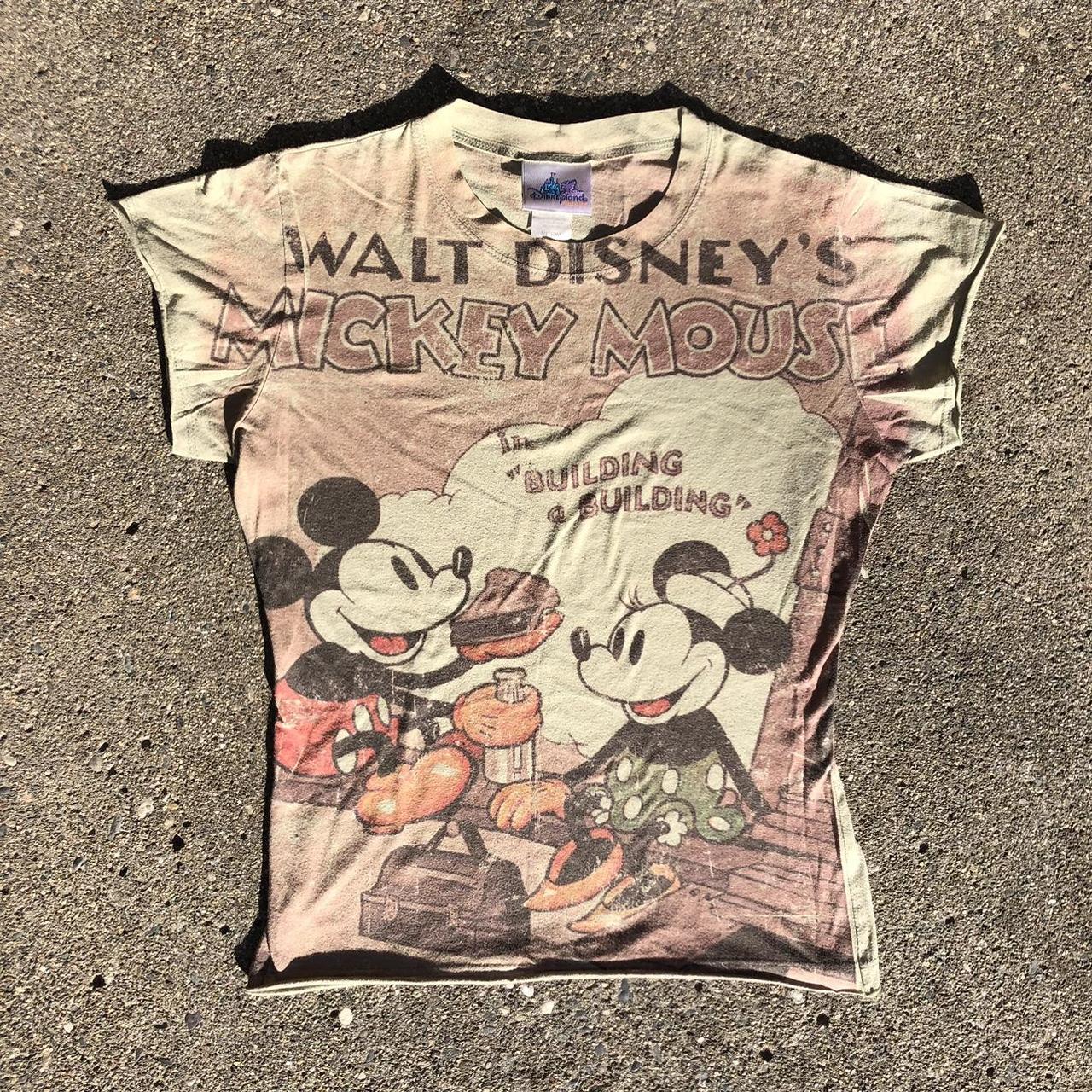 Y2K Mickey Mouse Minnie Disneyland Picnic Retro... - Depop