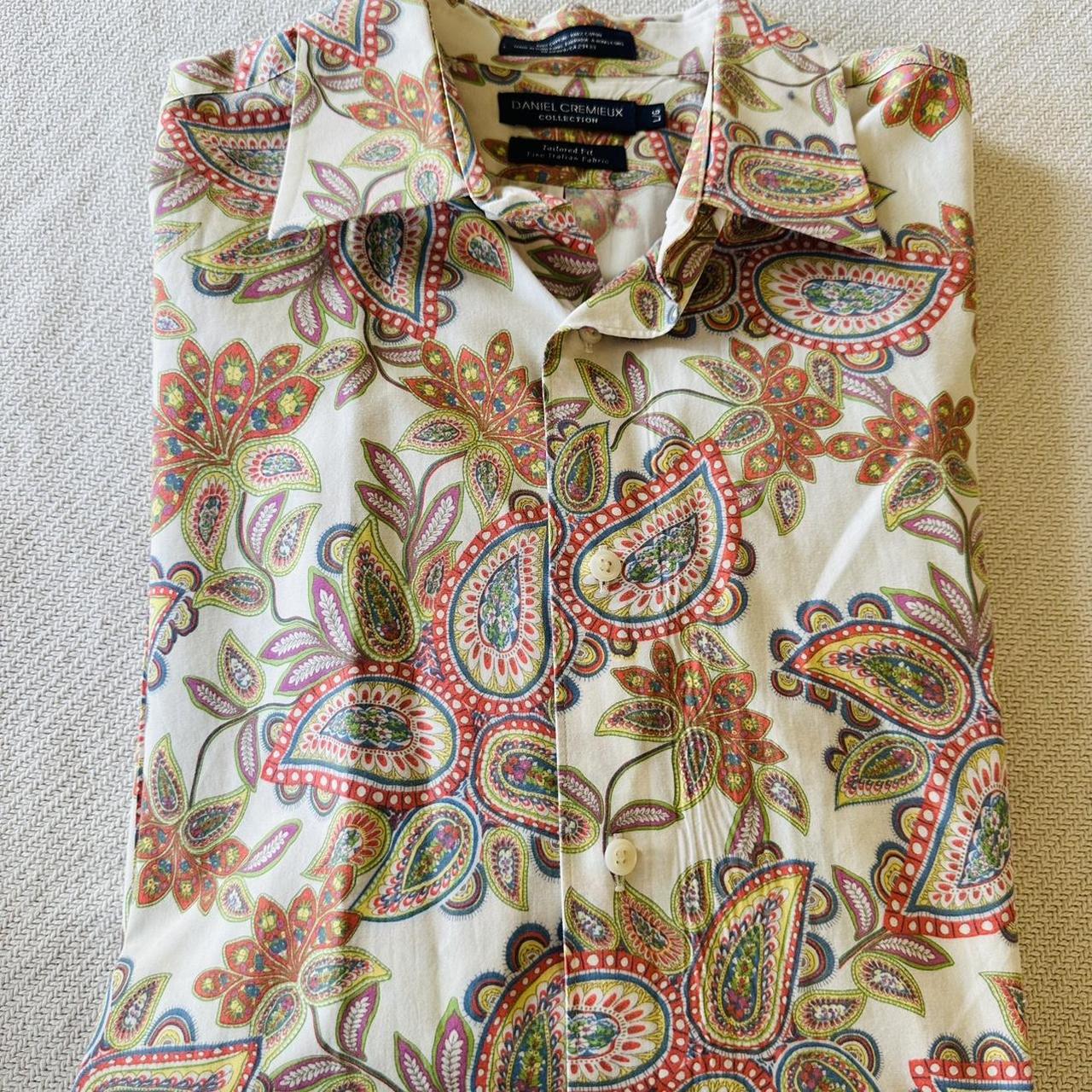 Daniel Cremieux Collection Multi Color Paisley... - Depop