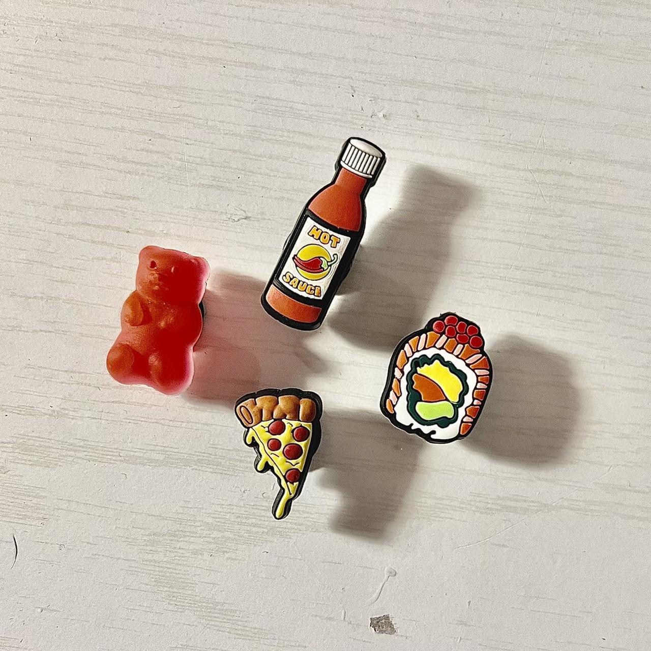 Croc Charm 4-pack. Includes: Sushi Roll Hot Sauce... - Depop