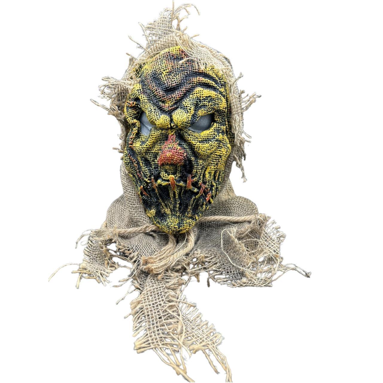 Halloween Evil Scarecrow Mask Vinyl Spirit Halloween... - Depop