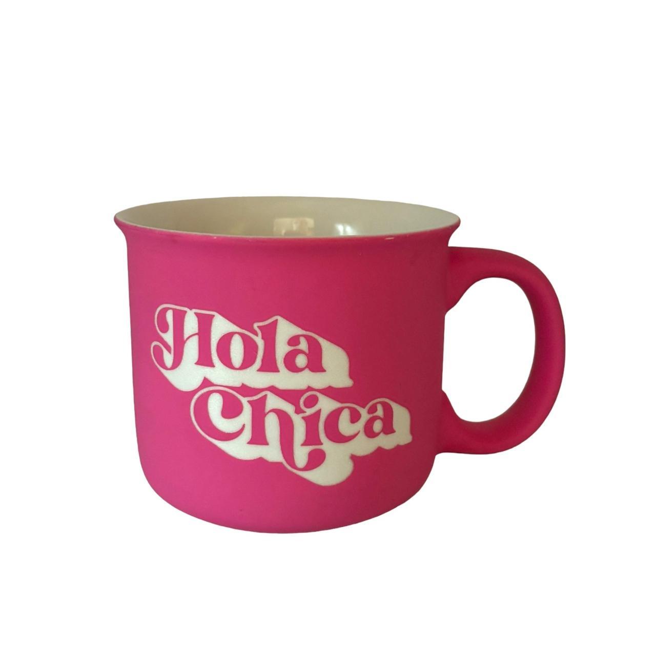Hola Chica Hello Girl Mug Hot Pik Soft Touch Coffee... - Depop