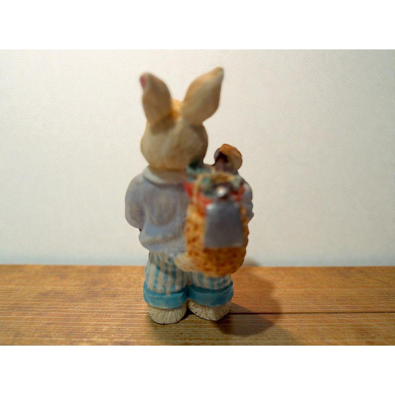 Set Of 3 Vintage Bunny Figurines Easter-Themed With... | Depop