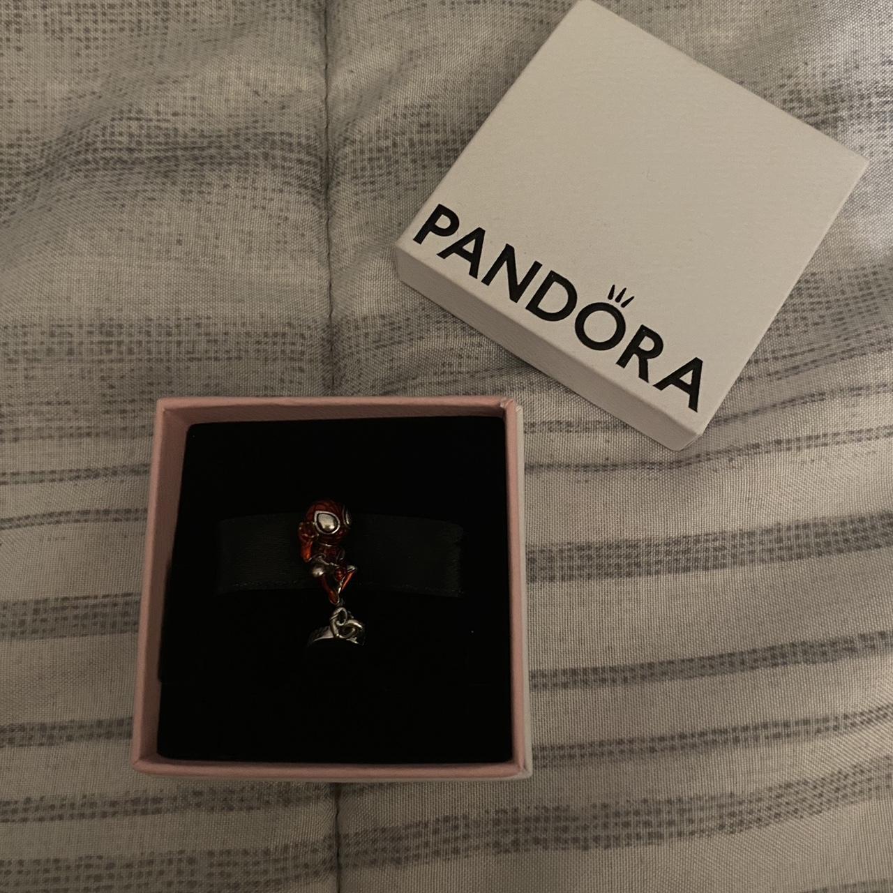 pandora spider-man dangle charm doesn’t tarnish &... - Depop