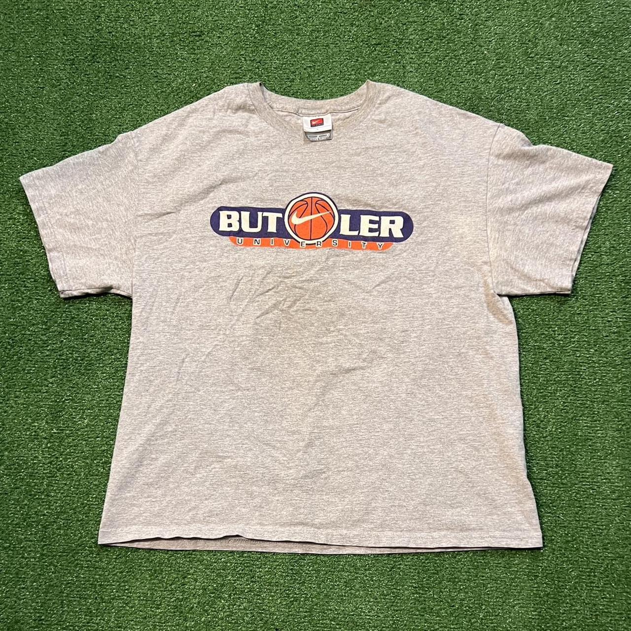 Vintage Butler University Nike Center Swoosh T-Shirt - Depop