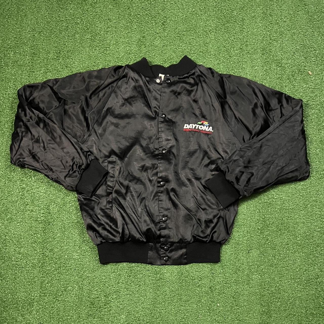 Vintage 80’s Daytona Racing Nascar Satin Jacket - Depop