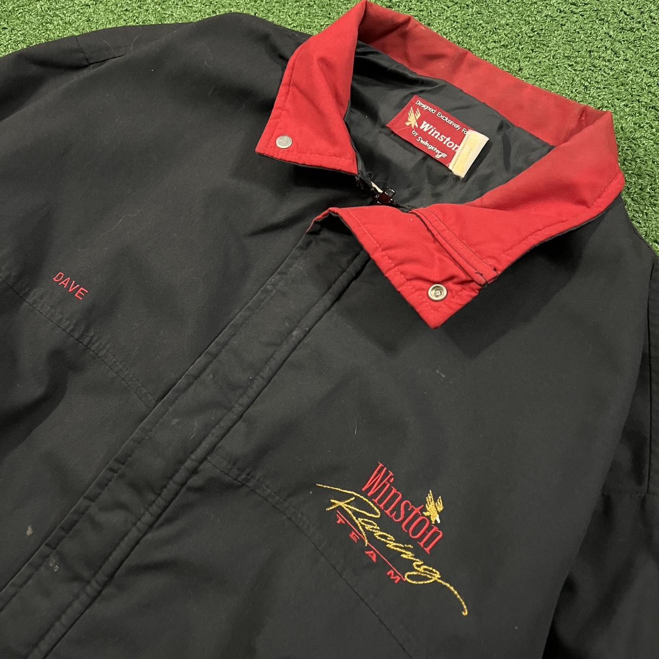 Vintage 90’s Heavyweight Winston Racing Double Sided... - Depop