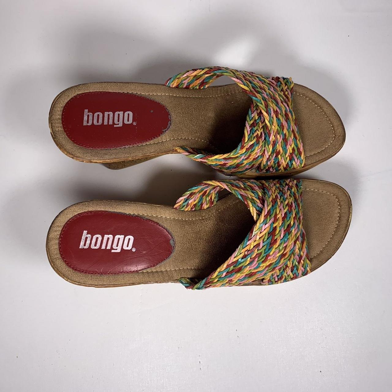 Bongo Daring Y2K Braided Strap Wedge Sandals Size:... - Depop