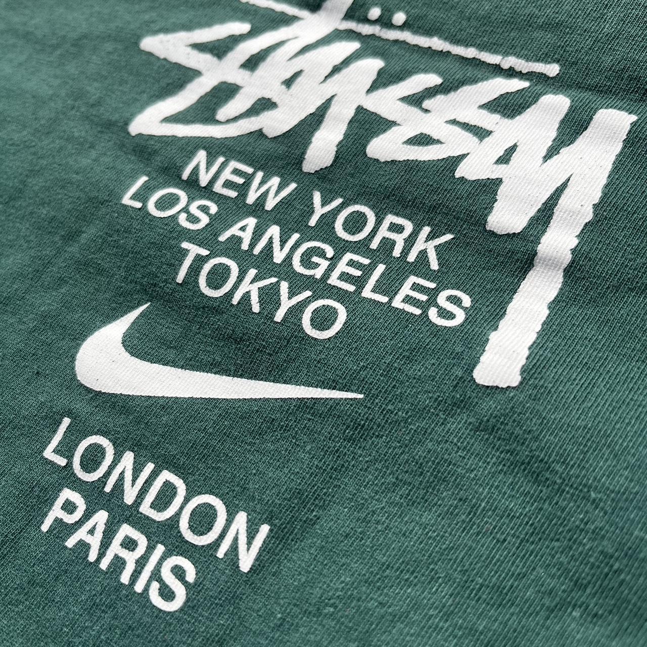 NIKE X STUSSY COLLAB perfect fitting large green... - Depop