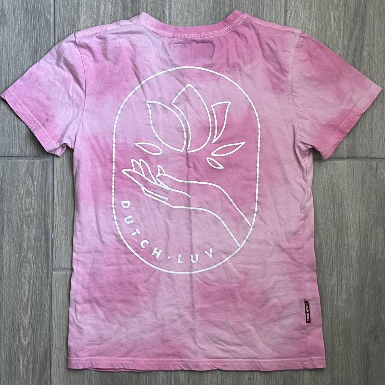 Pink Dutch Bros Dutch Luv Women’s Medium T-Shirt... | Depop