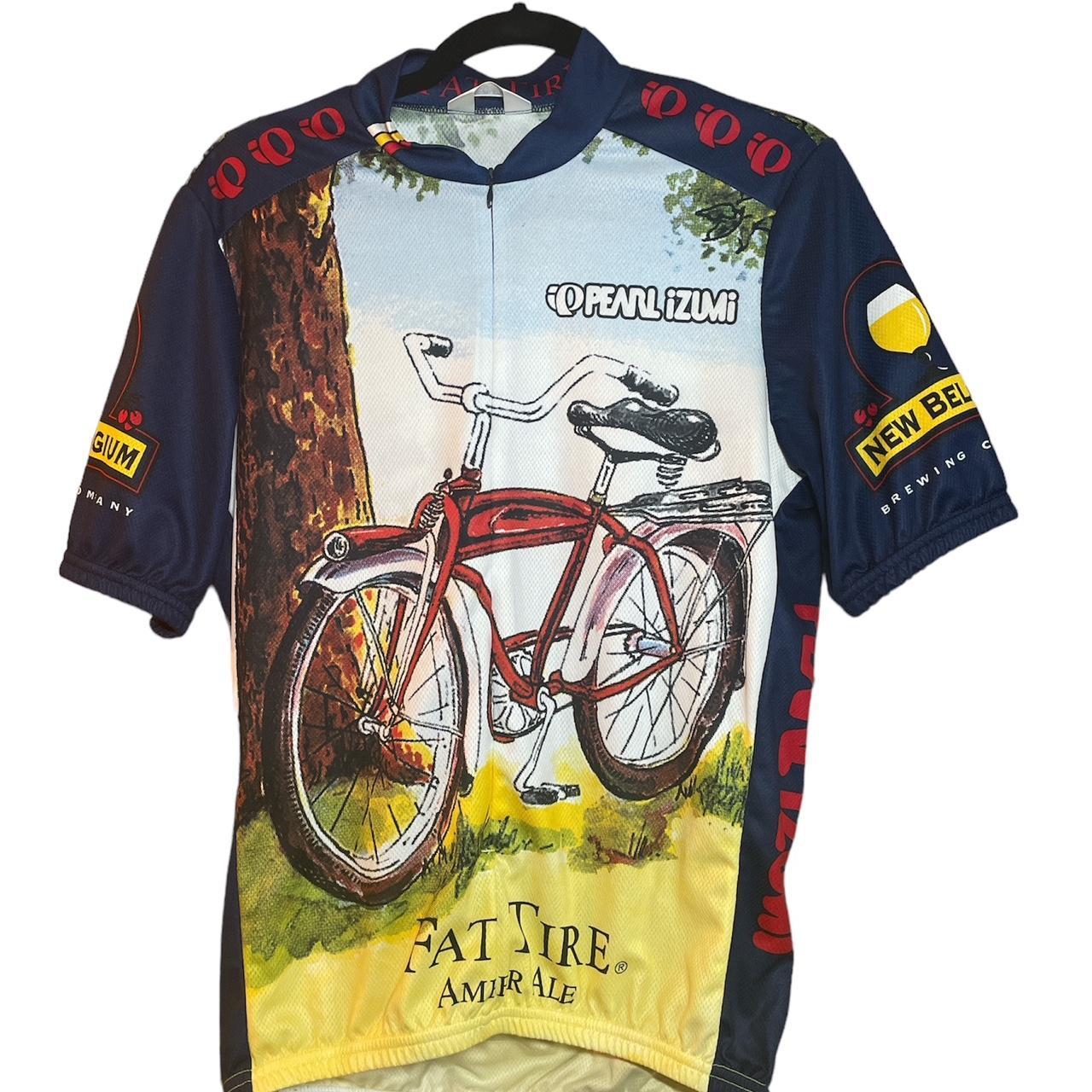 VTG Fat Tire Ale Bike Jersey Mens Medium Pearl Izumi... - Depop