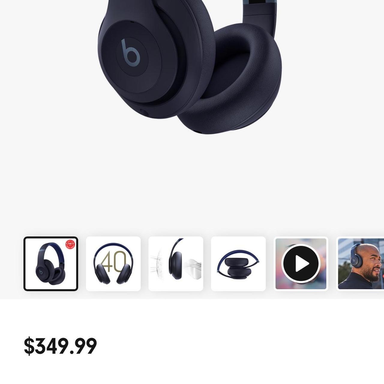 Beats studio pro, navy blue (2023) $349.99 on the... - Depop