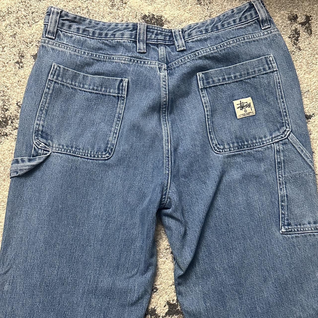 stussy big ol Jean double knee 36” pretty much brand... - Depop