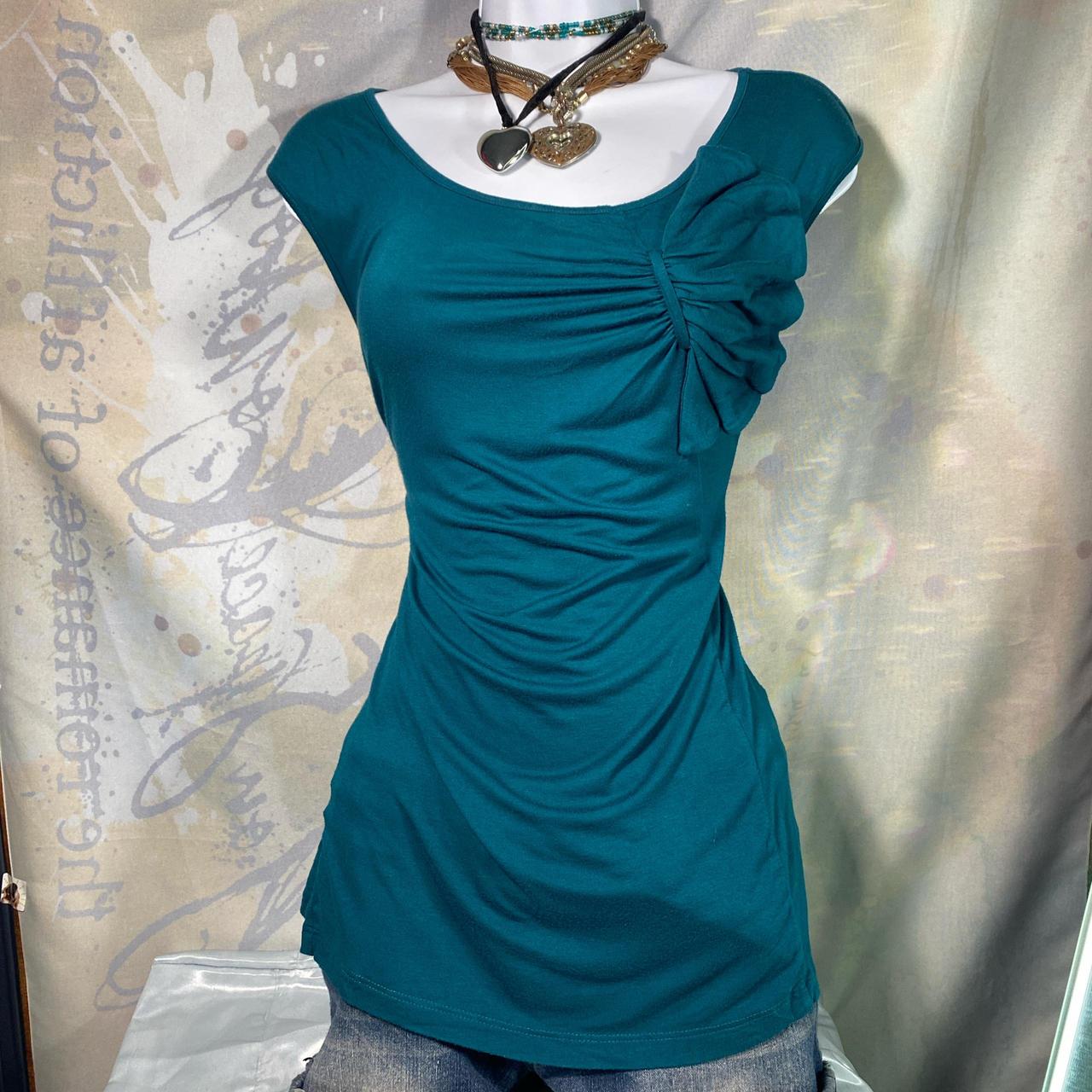 vintage 2000s y2k femme fatale blouse ☆size... - Depop