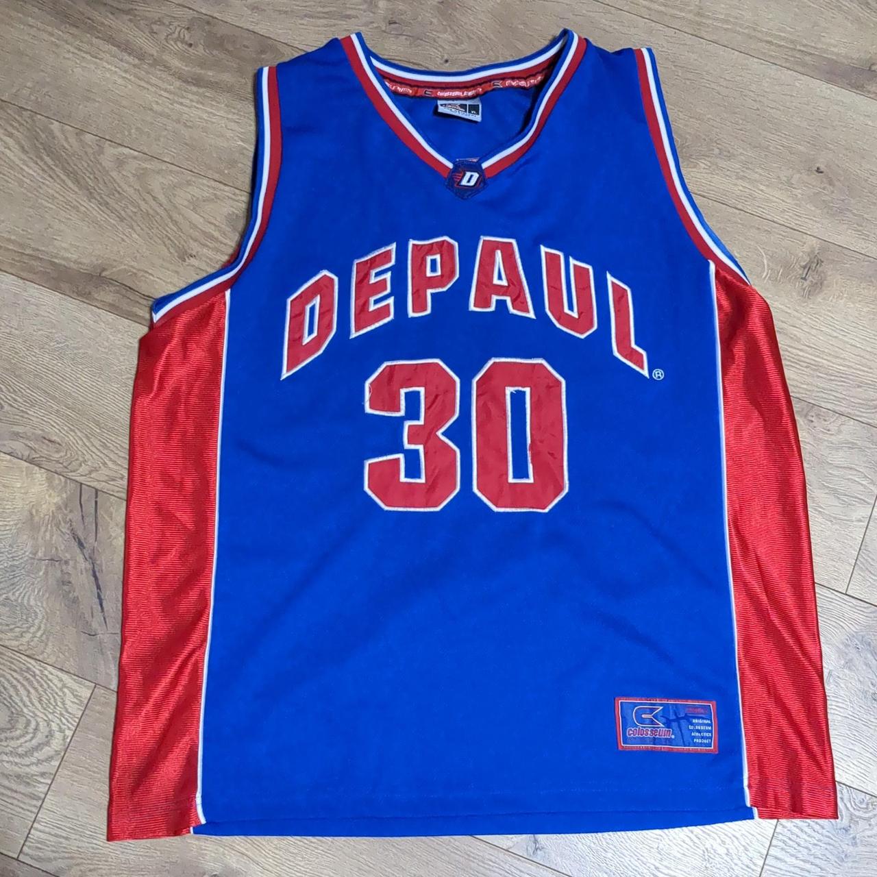 DePAUL BLUE DEMONS #30 COLLEGE BASKETBALL JERSEY... | Depop