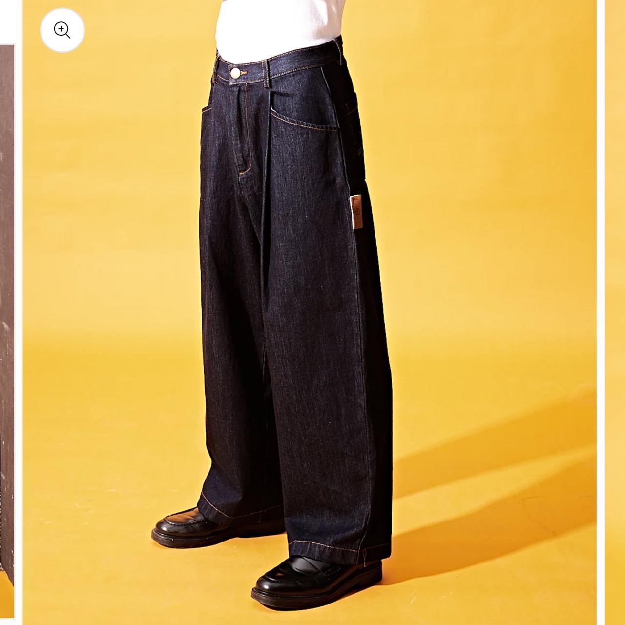 Okio denim “the huy” jeans -dark wash denim 100%... | Depop