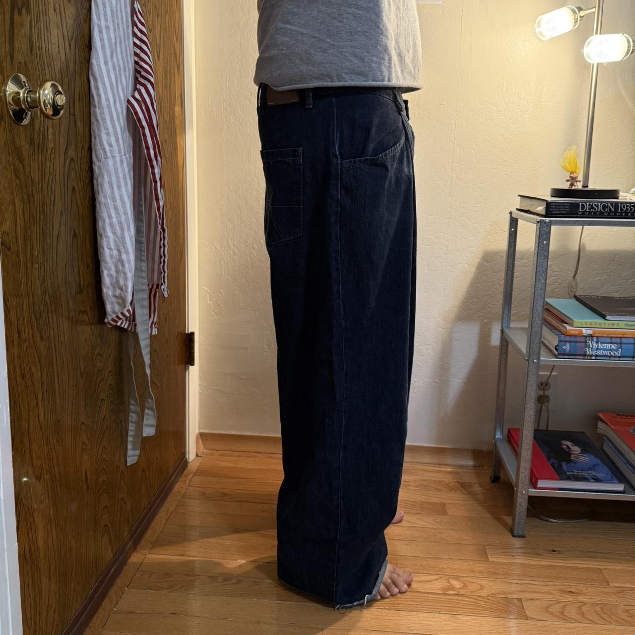 Okio denim “the huy” jeans -dark wash denim 100%... | Depop