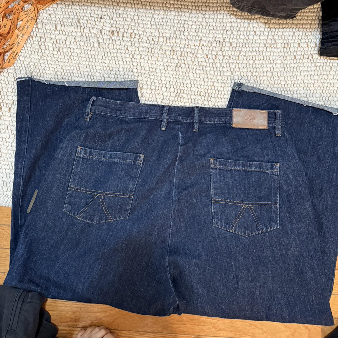 Okio denim “the huy” jeans -dark wash denim 100%... | Depop