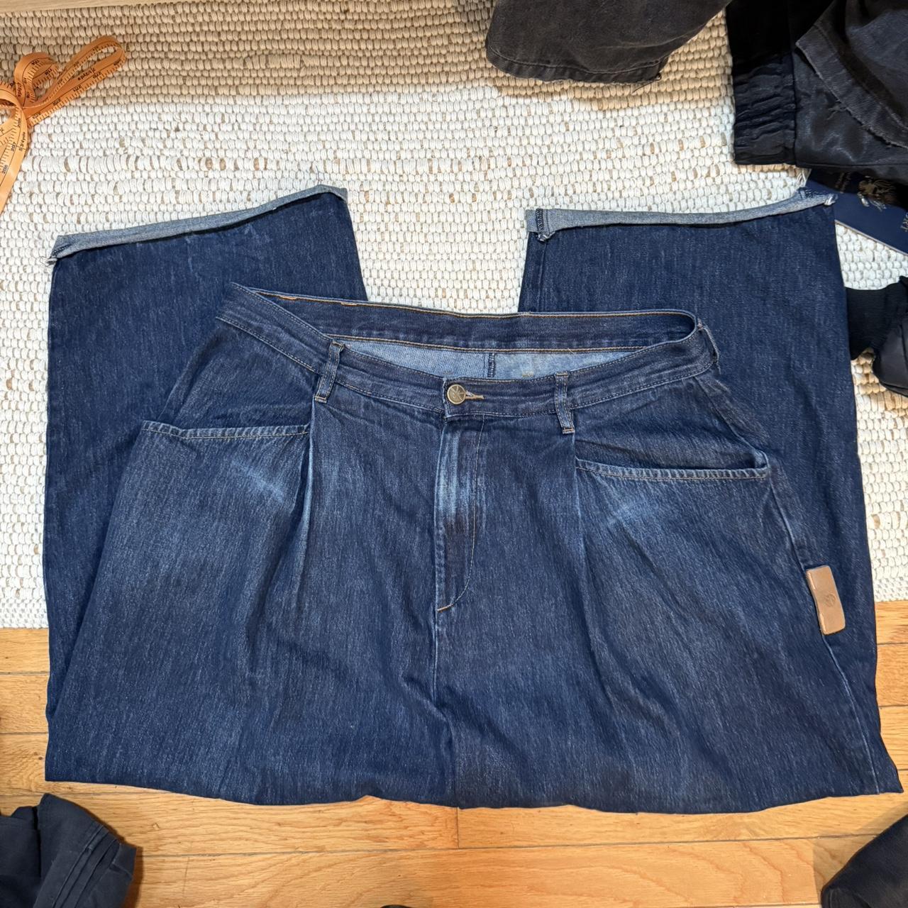 Okio denim “the huy” jeans -dark wash denim 100%... | Depop