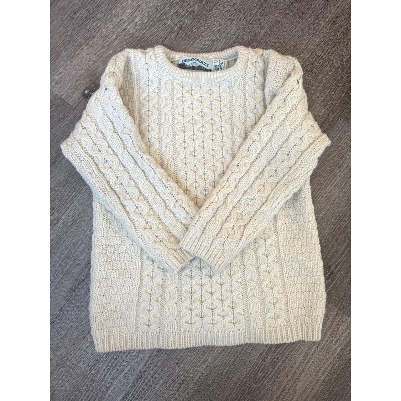 VINTAGE Aran Crafts Sweater Kids 8-11 Years Irish... | Depop