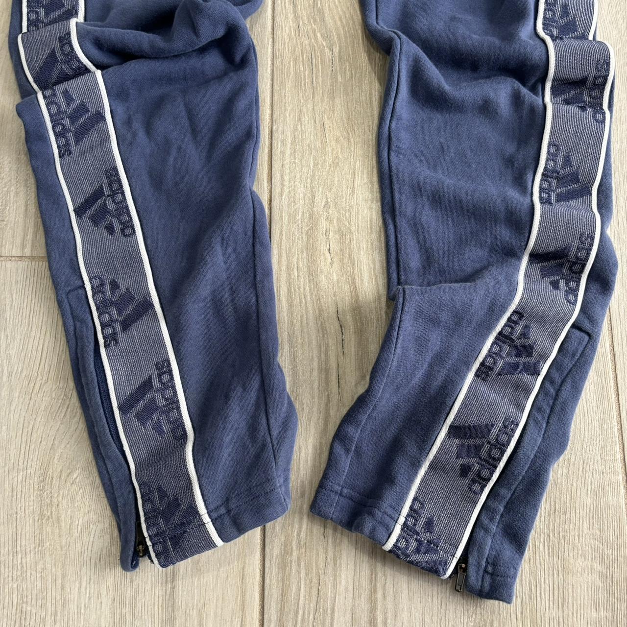 Adidas Side Logo Sweatpants Size: S • Zip Up... - Depop