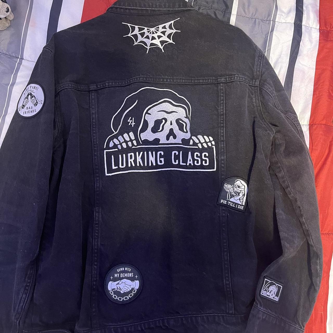 LURKING CLASS VISCIOUS BLACK DENIM JACKET SIZE M. I... - Depop