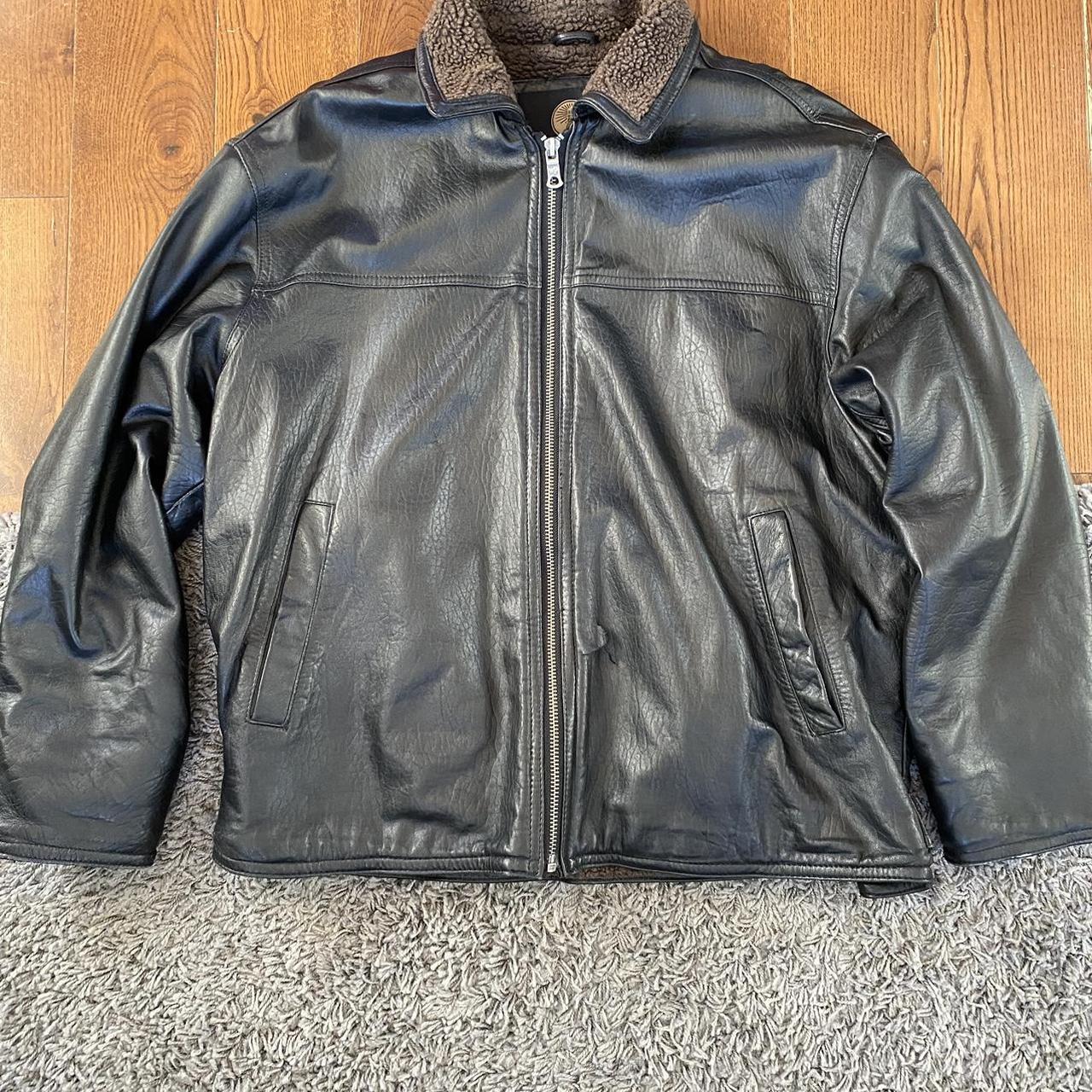 Vintage 90s Weatherproof black/brown jacket in lined... - Depop